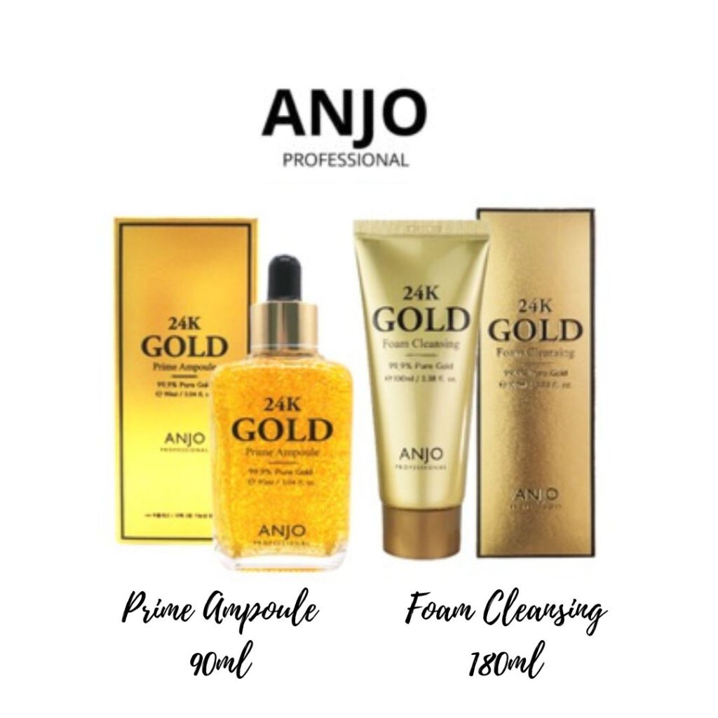 Anjo 24K Gold Prime Ampoule / Foam Cleansing 180ml – Treeskin